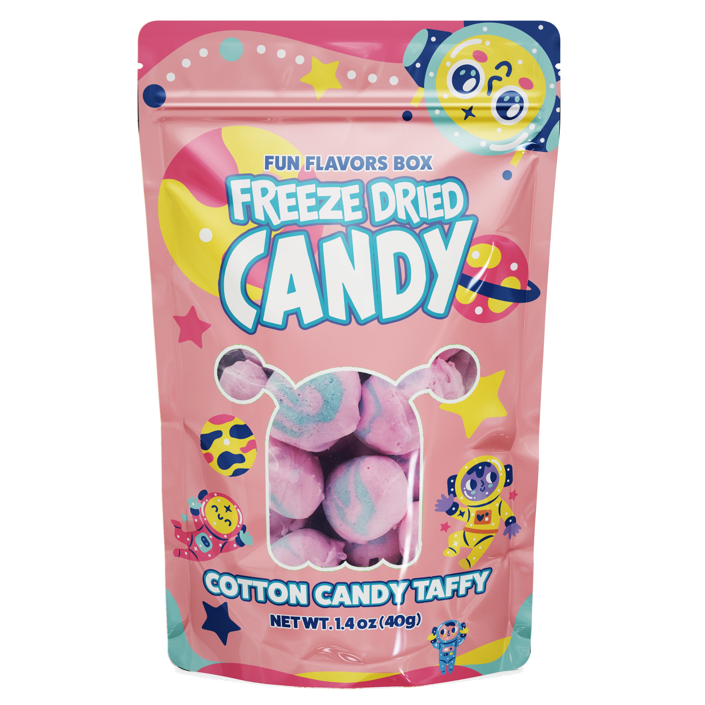 Freeze Dried Cotton Candy Taffy Crunchy Treats 1.4 oz Crunchy Candy Sn ...