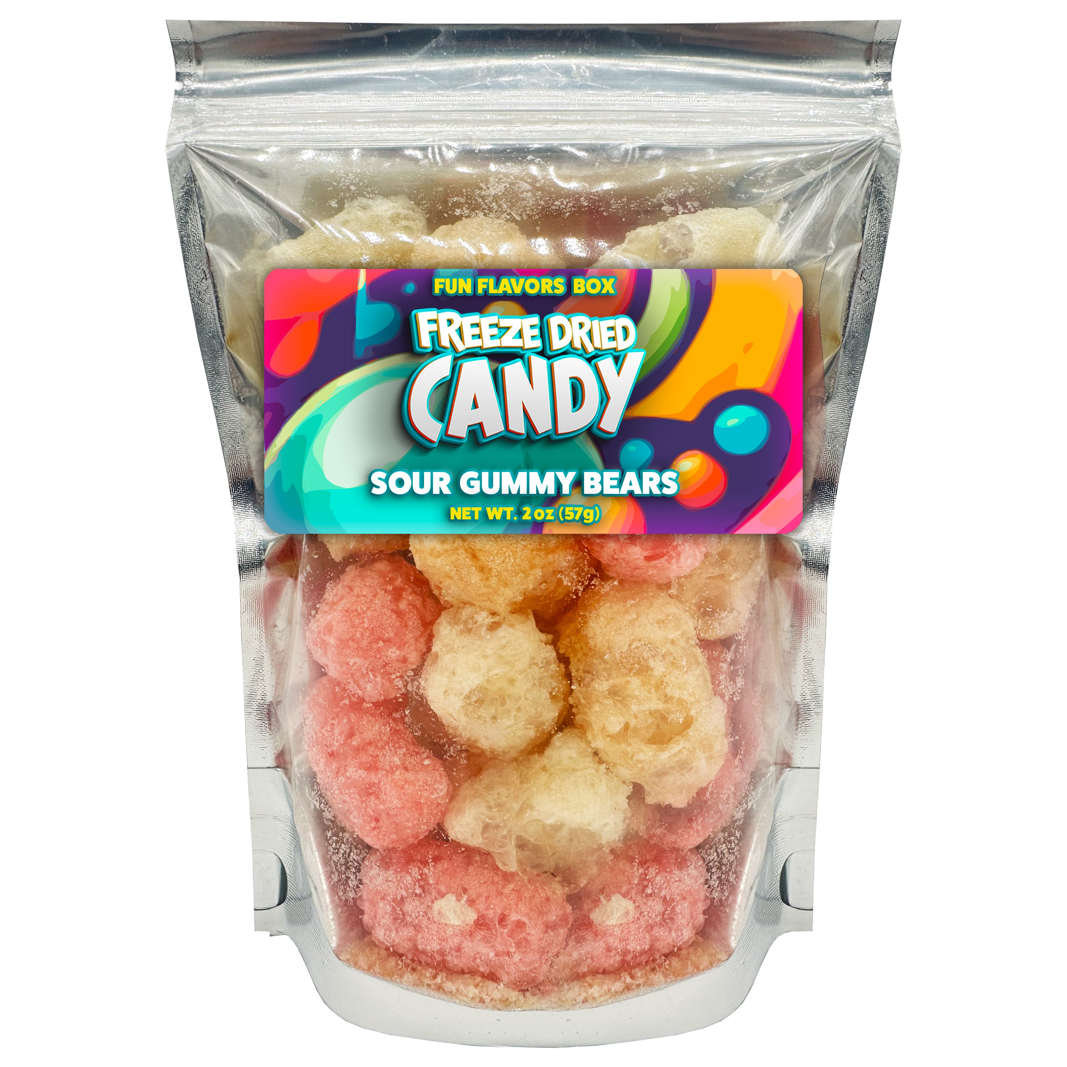 Freeze Dried Candy Sour Gummy Bears Variety Pack Space Theme Party Fav ...