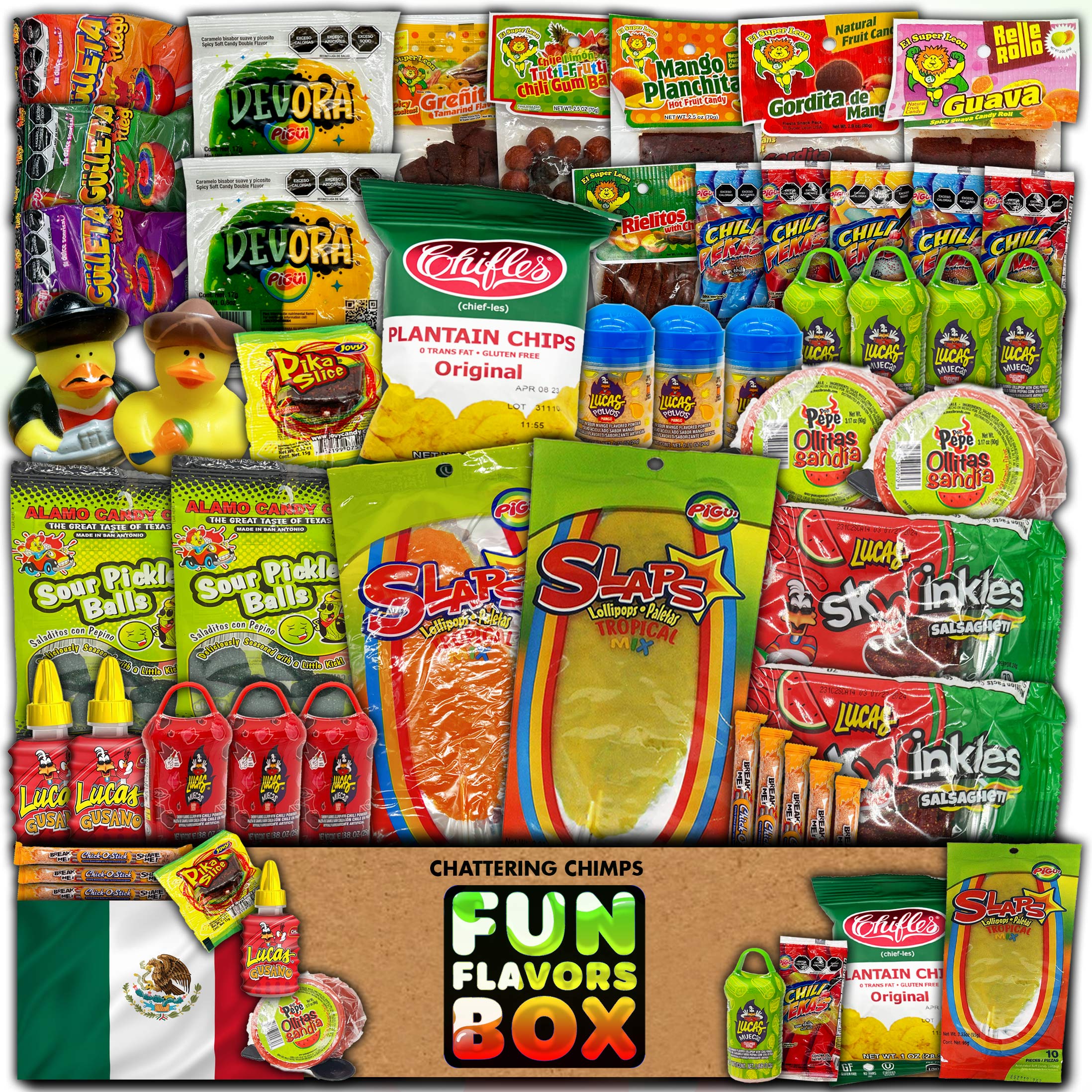 Mexican Unique Candy Treats Variety Pack 45 Count Snack Care Package G ...
