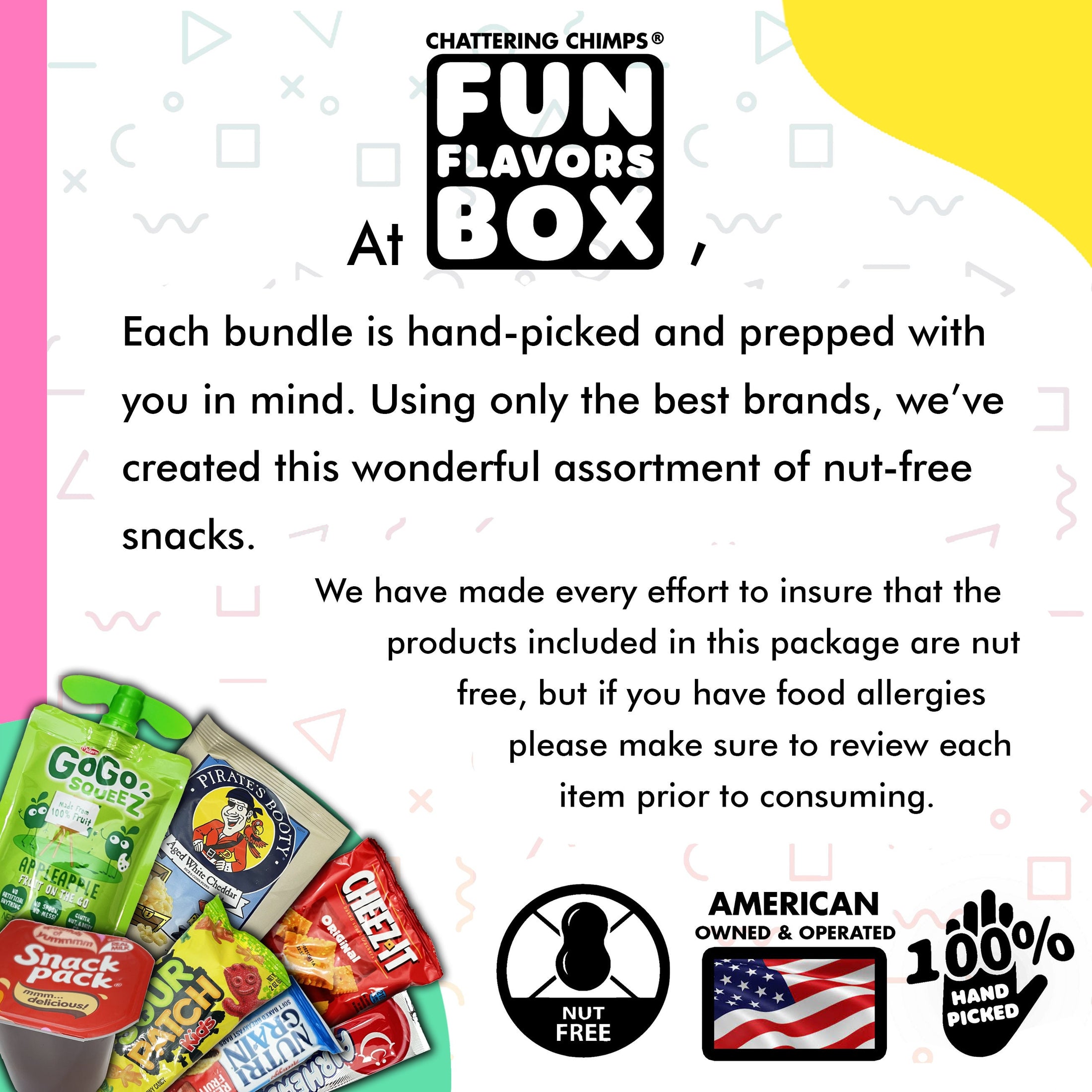 Deluxe Healthy Nut Free Snack Gift Box 45 Count Snack Care Package Emp ...